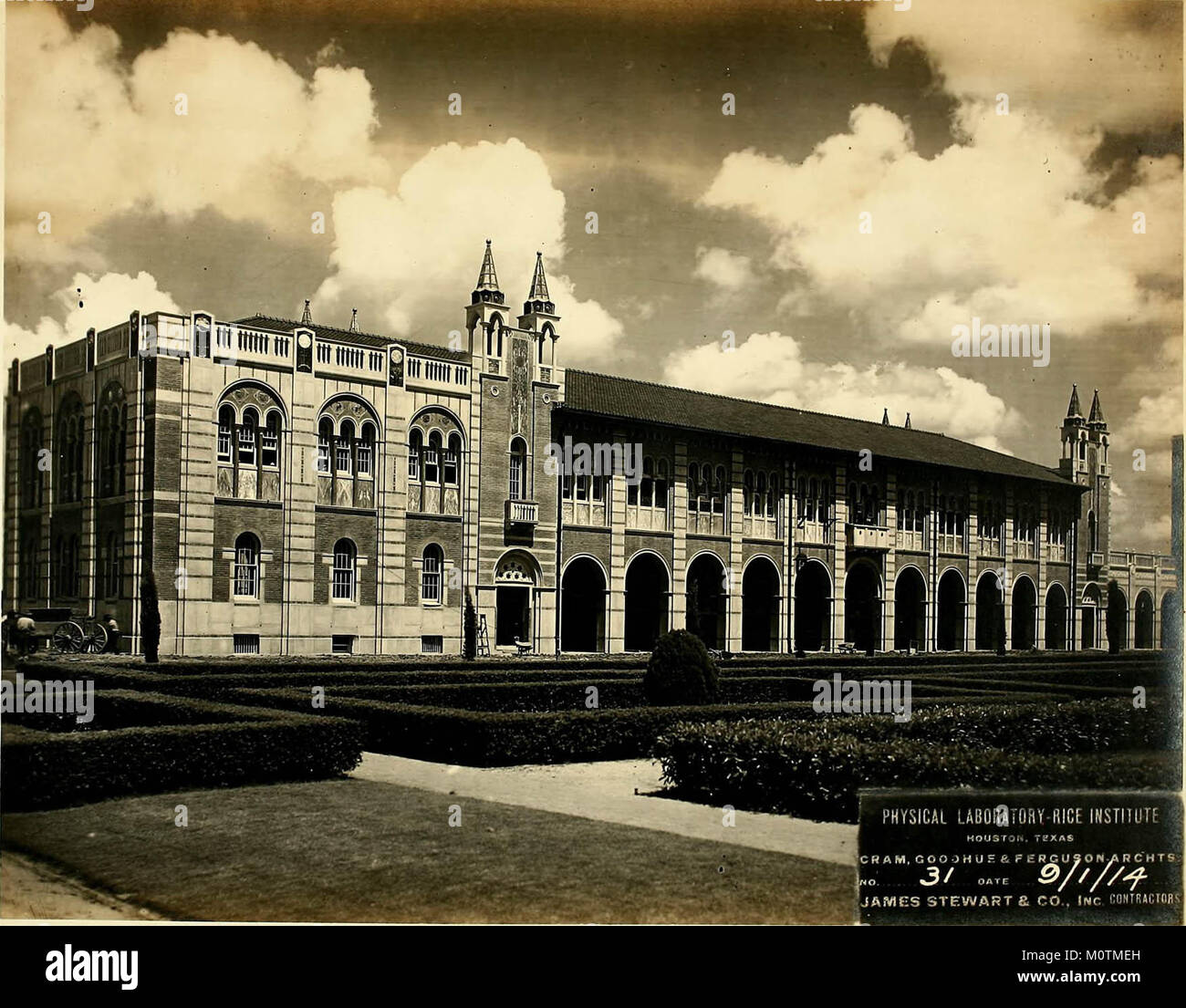 "Physical laboratory for the William M. Rice Institute, Houston, Texas ...