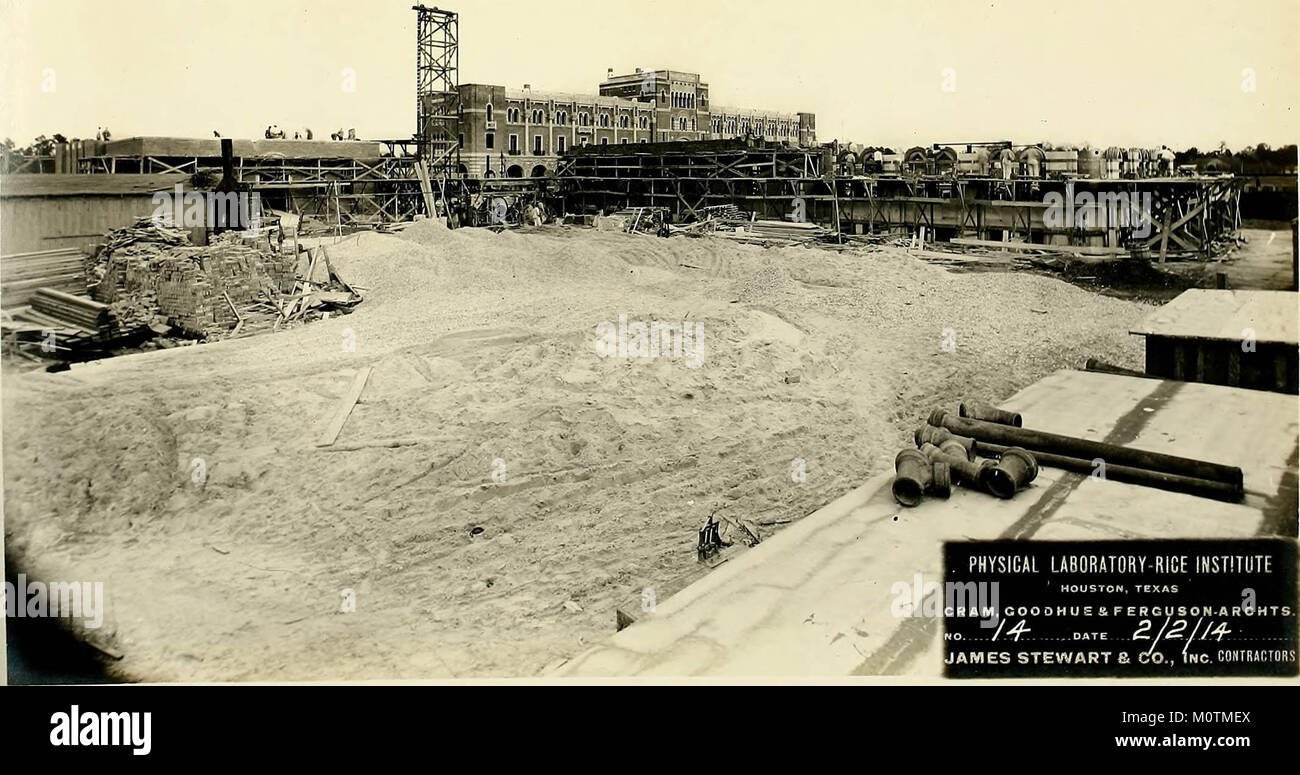 "Physical laboratory for the William M. Rice Institute, Houston, Texas ...