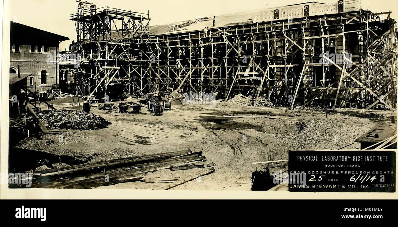 "Physical laboratory for the William M. Rice Institute, Houston, Texas ...