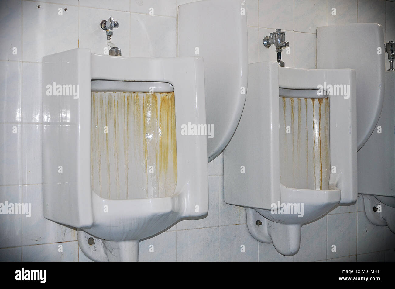 Close up dirty Urinal in public toilet Stock Photo - Alamy