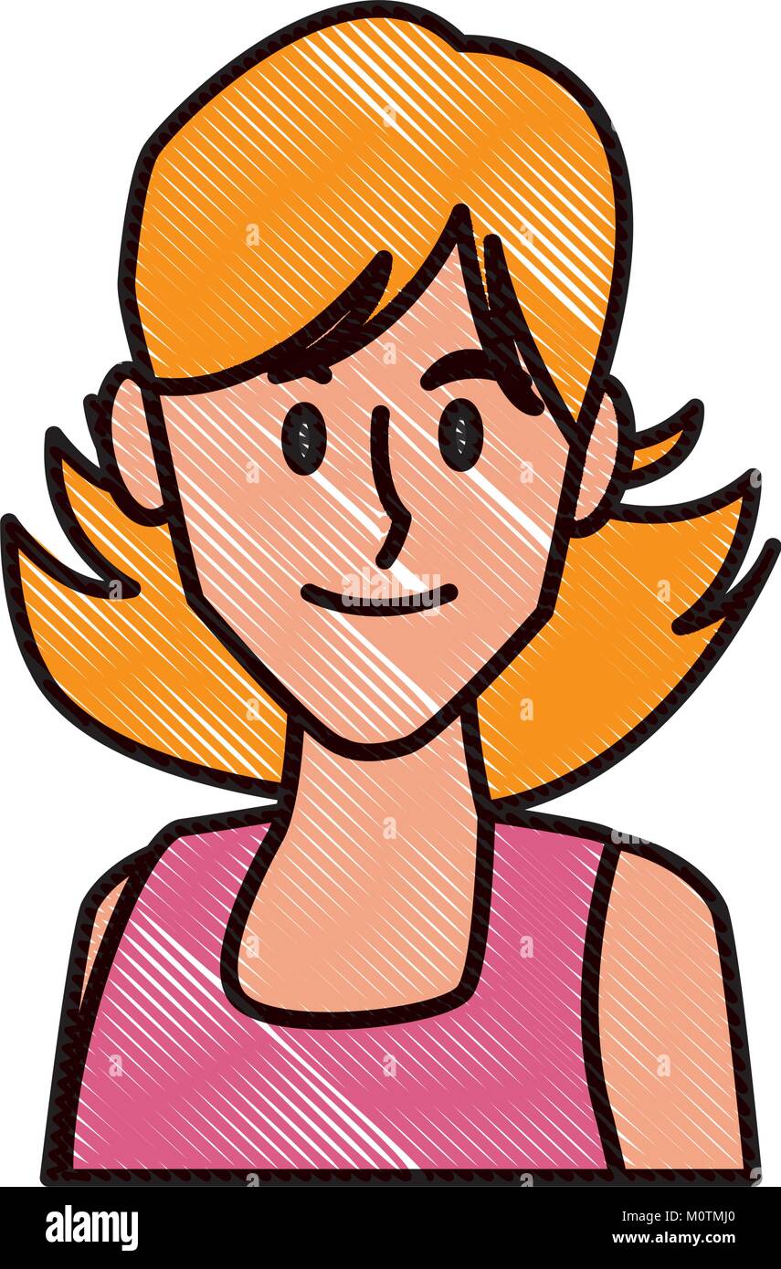 Woman face smiling cartoon Stock Vector Image & Art - Alamy