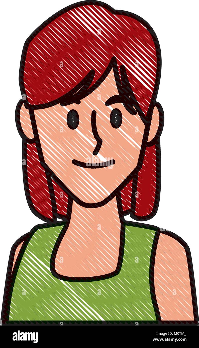 Woman face smiling cartoon Stock Vector Image & Art - Alamy
