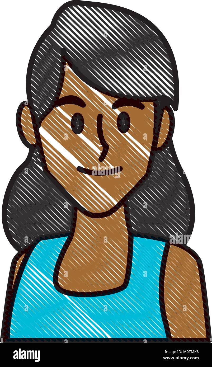 Woman face smiling cartoon Stock Vector Image & Art - Alamy
