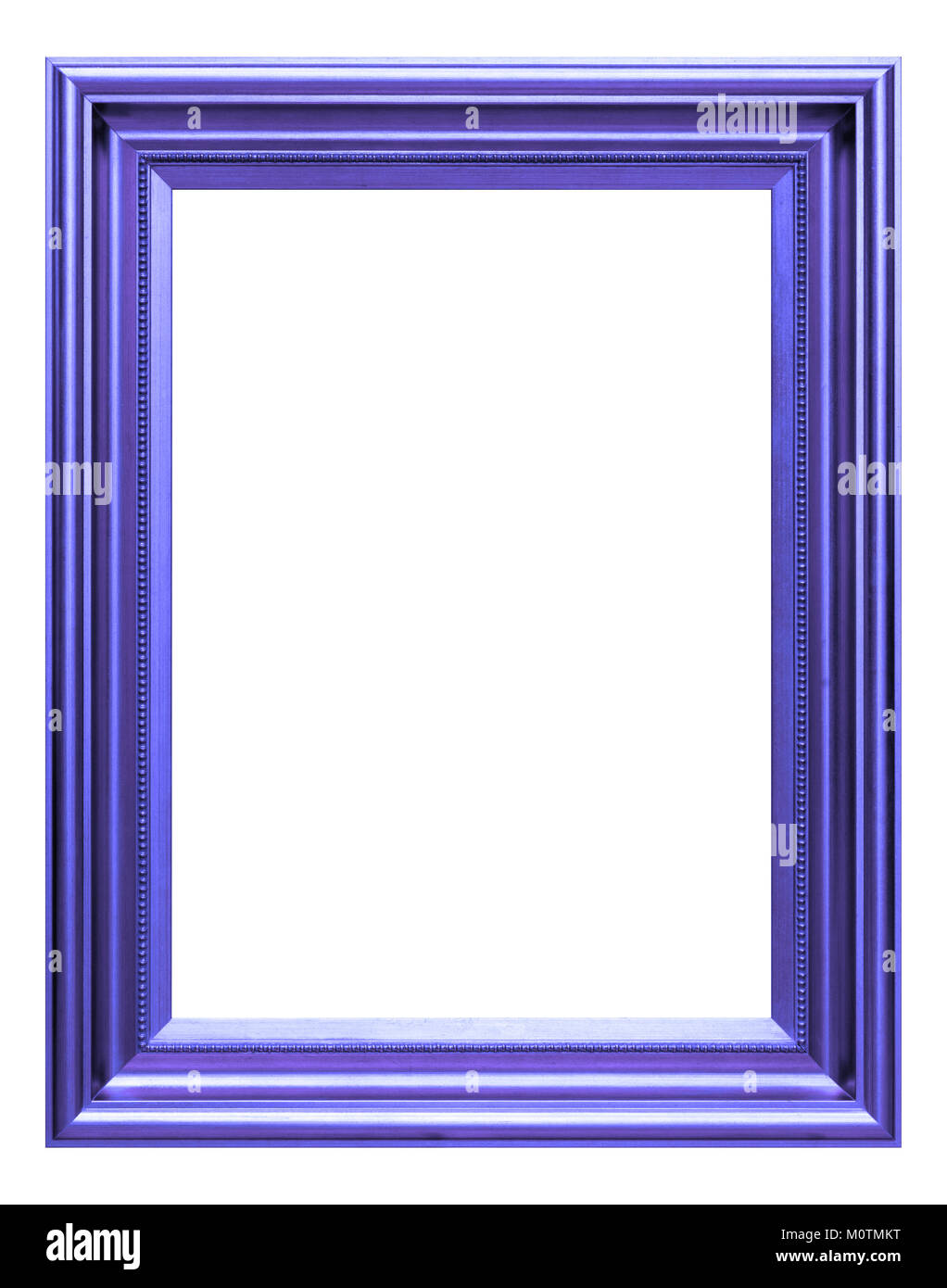 Antique violet metallic frame isolated on the white background Stock ...