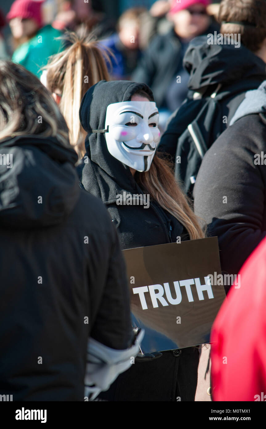 Rally march masks hi-res stock photography and images - Alamy