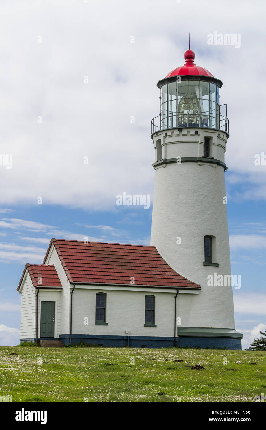 Cape Blanco lighthouse was built in 1870 and now contains a second ...