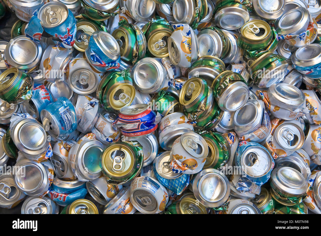 Crushed Soda Cans High Resolution Stock Photography and Images - Alamy