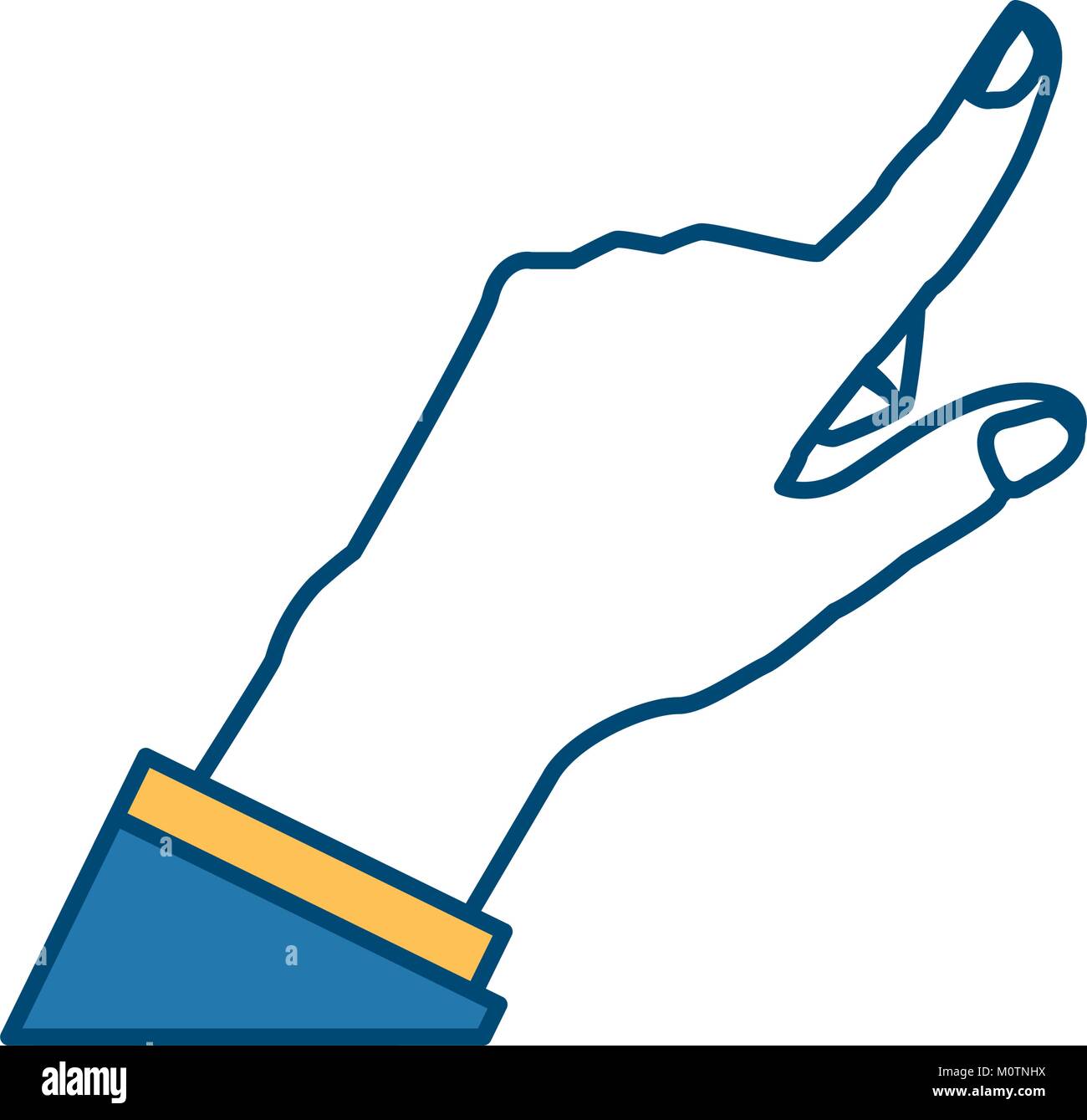 Hand touching symbol Stock Vector Image & Art - Alamy