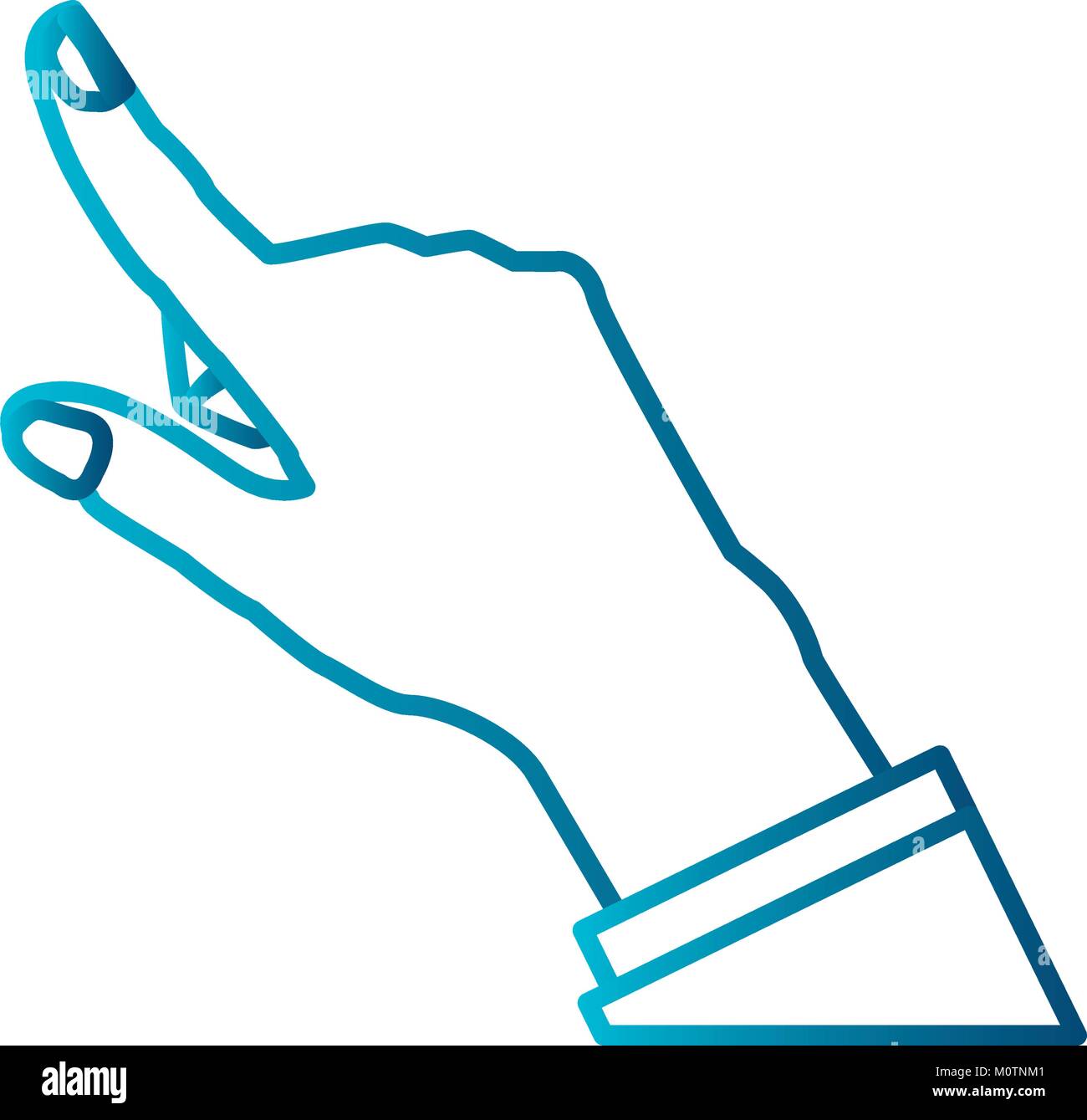 Hand touching symbol Stock Vector Image & Art - Alamy