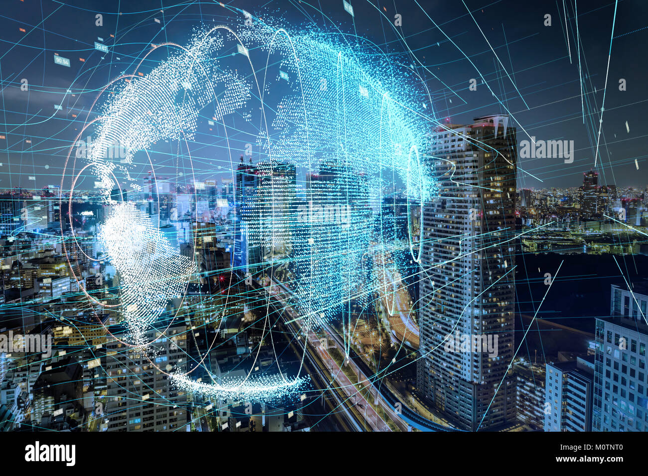 Smart city map hi-res stock photography and images - Alamy