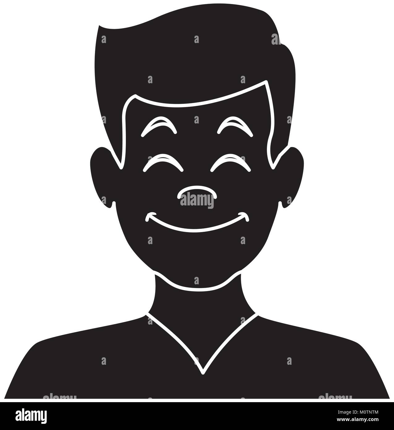 Man smiling avatar Stock Vector Image & Art - Alamy
