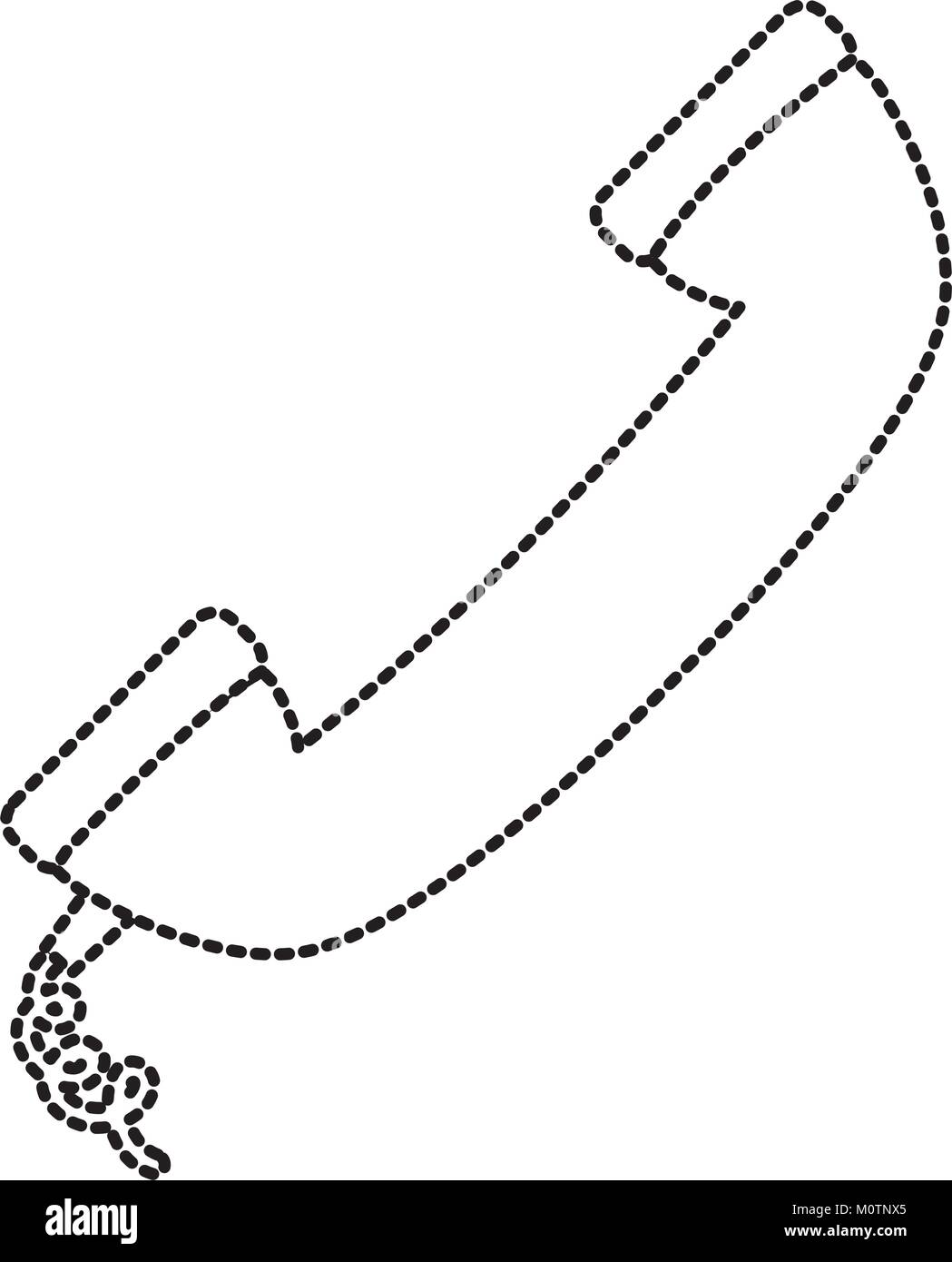 Dotted line phone Stock Vector Images - Alamy