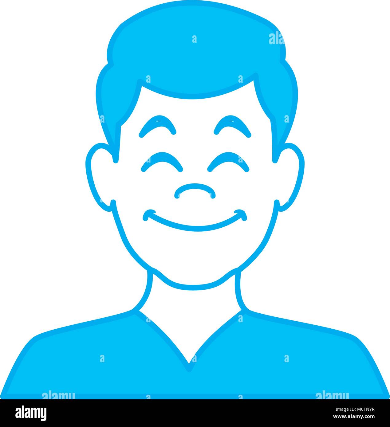 Man smiling avatar Stock Vector Image & Art - Alamy