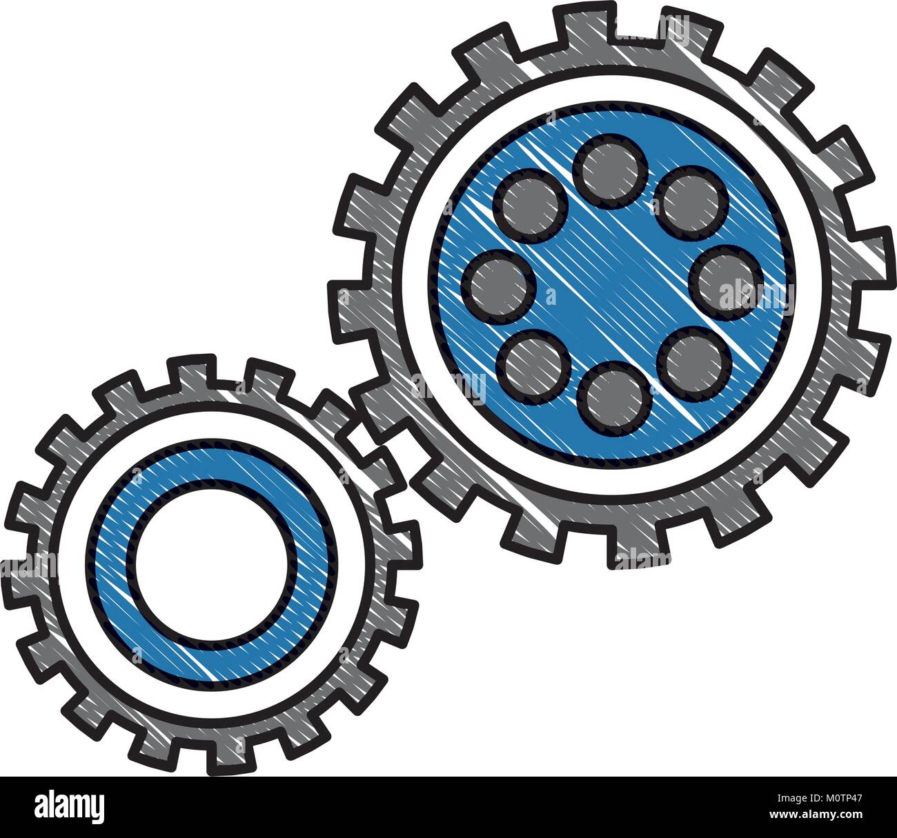 Gears machinery pieces Stock Vector Image & Art - Alamy