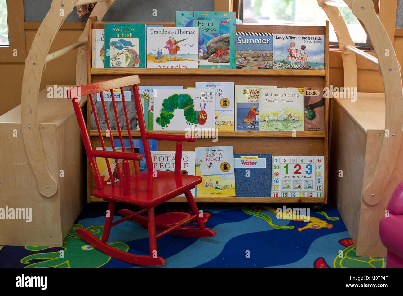 Library corner at a kindergarten in Australia Stock Photo - Alamy