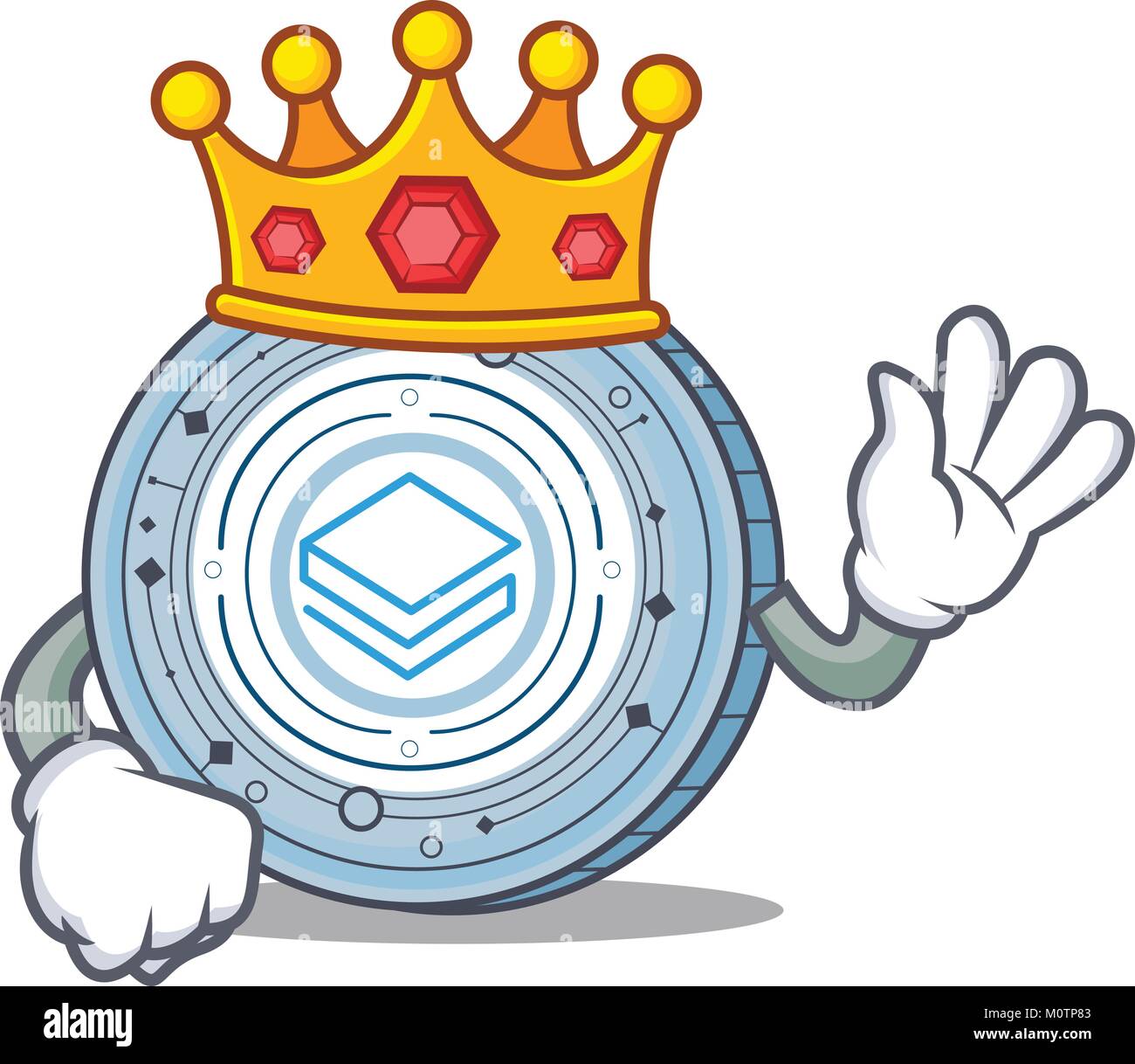 King Stratic coin mascot cartoon Stock Vector Image & Art - Alamy