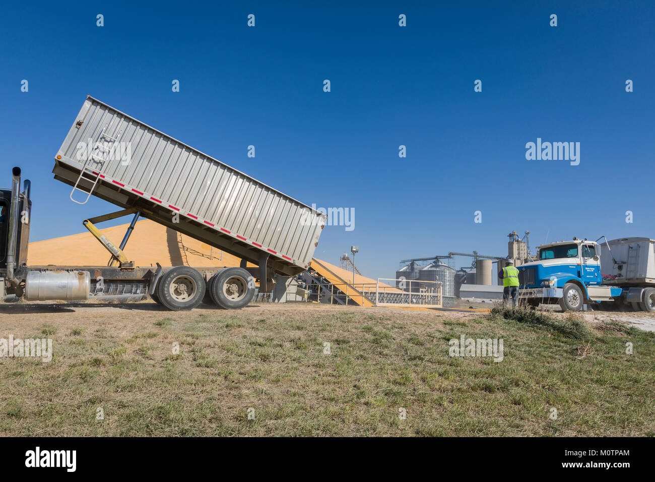 Grain unloading hi-res stock photography and images - Alamy