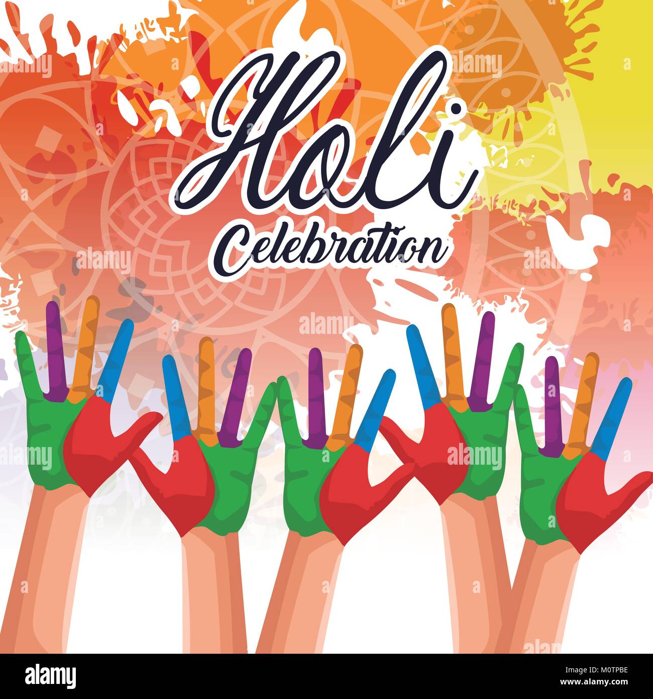 Vector Holi Pichkari Design Illustration High Resolution Stock ...