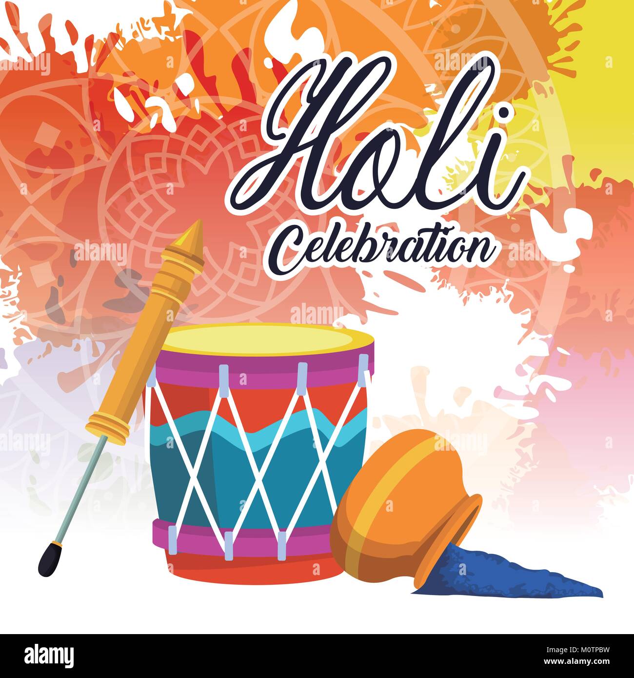 Holi celebration design Stock Vector Image & Art - Alamy