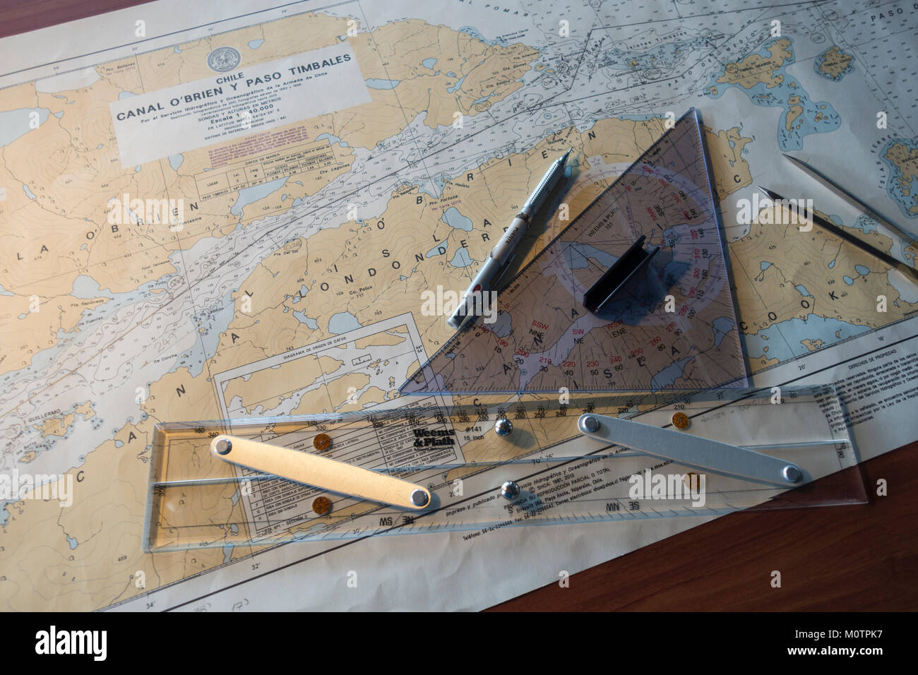 Nautical chart charts hi-res stock photography and images - Alamy