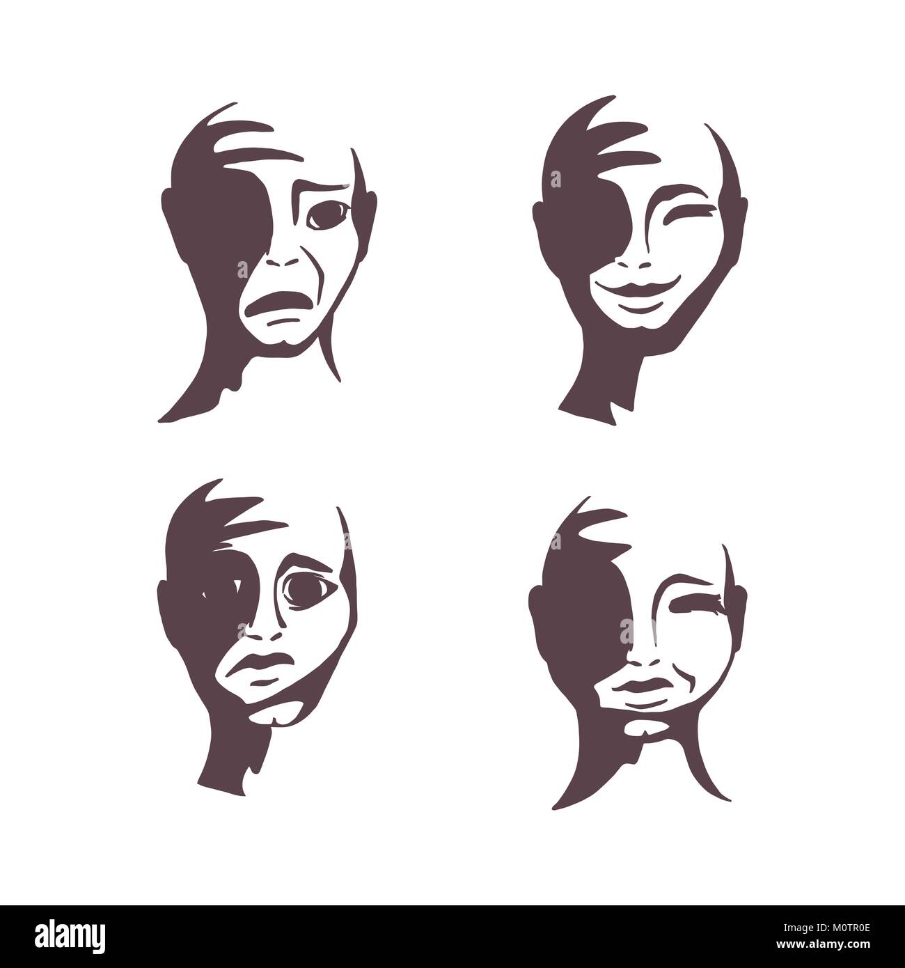 A set of human faces Stock Vector Image & Art - Alamy