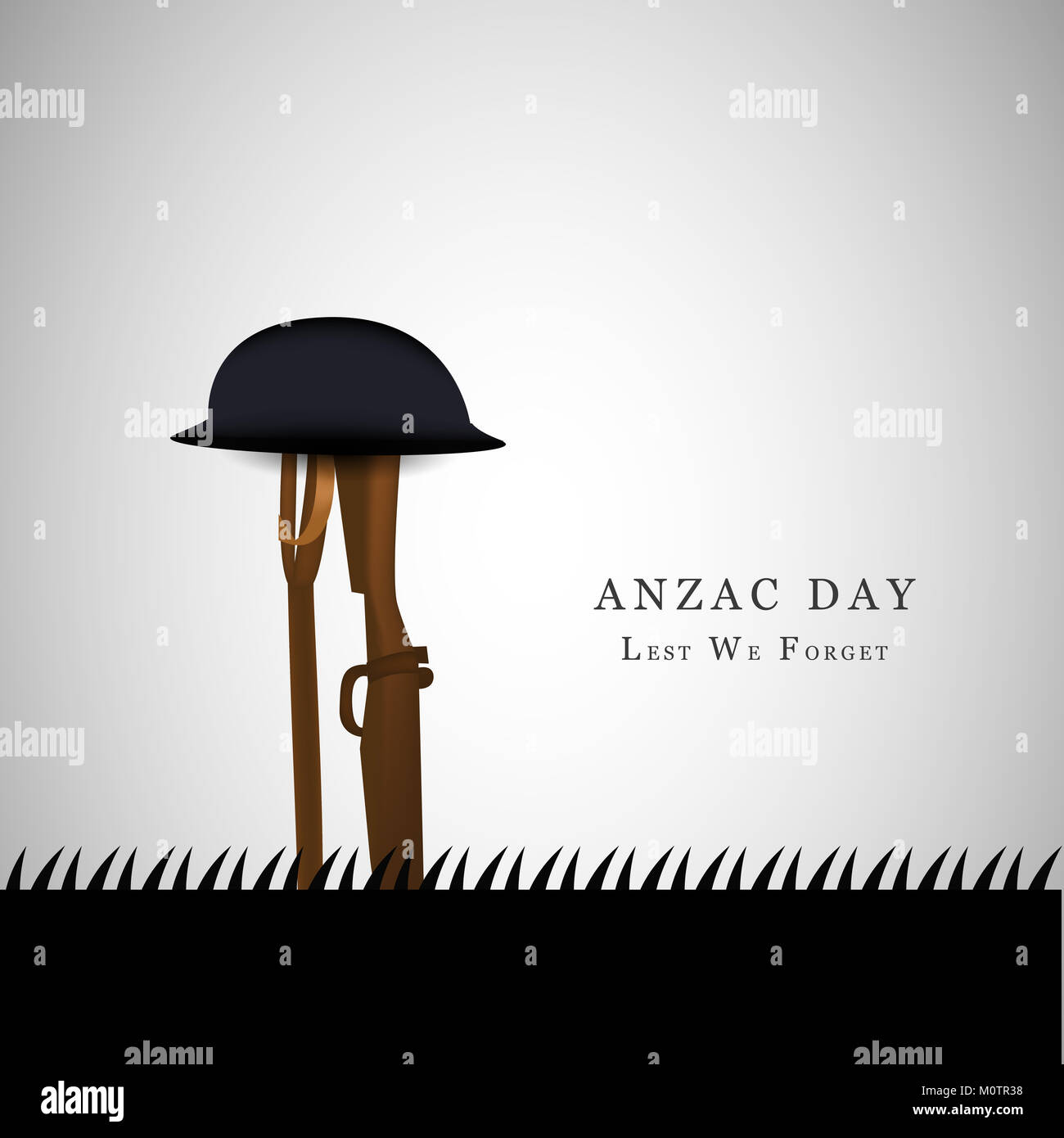 illustration of Anzac Day background. Anzac Day is a national day of ...