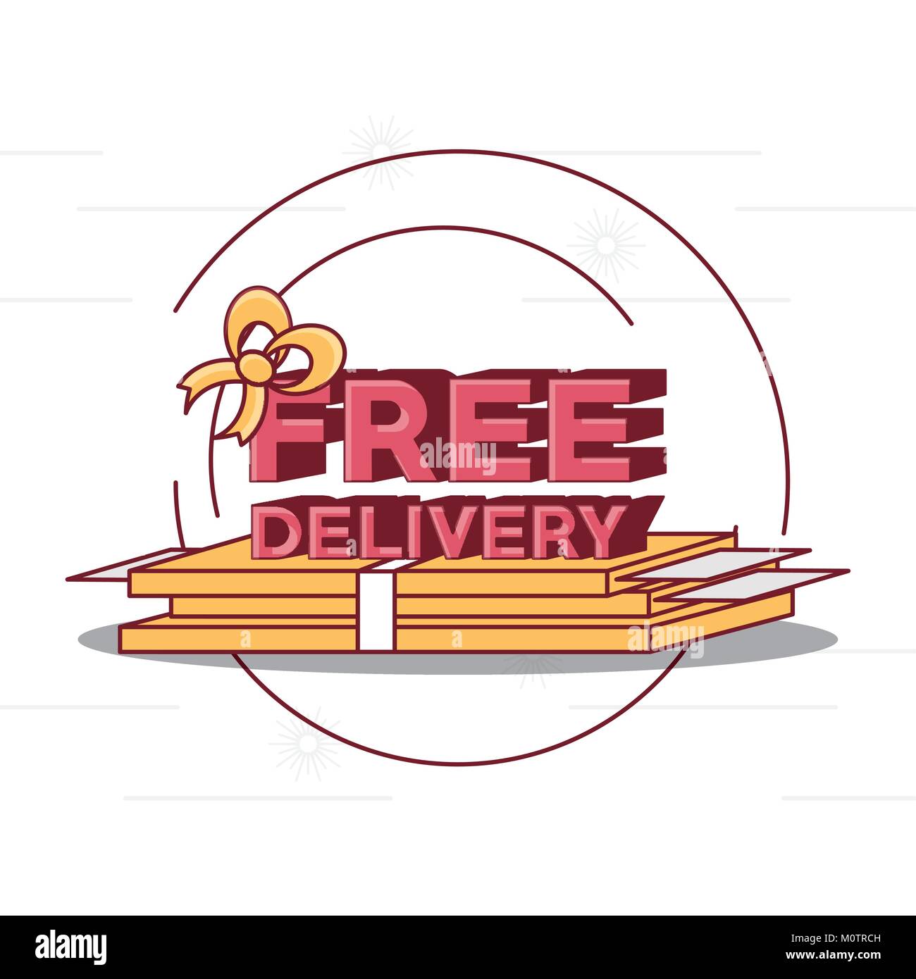 Free delivery design Stock Vector Image & Art - Alamy