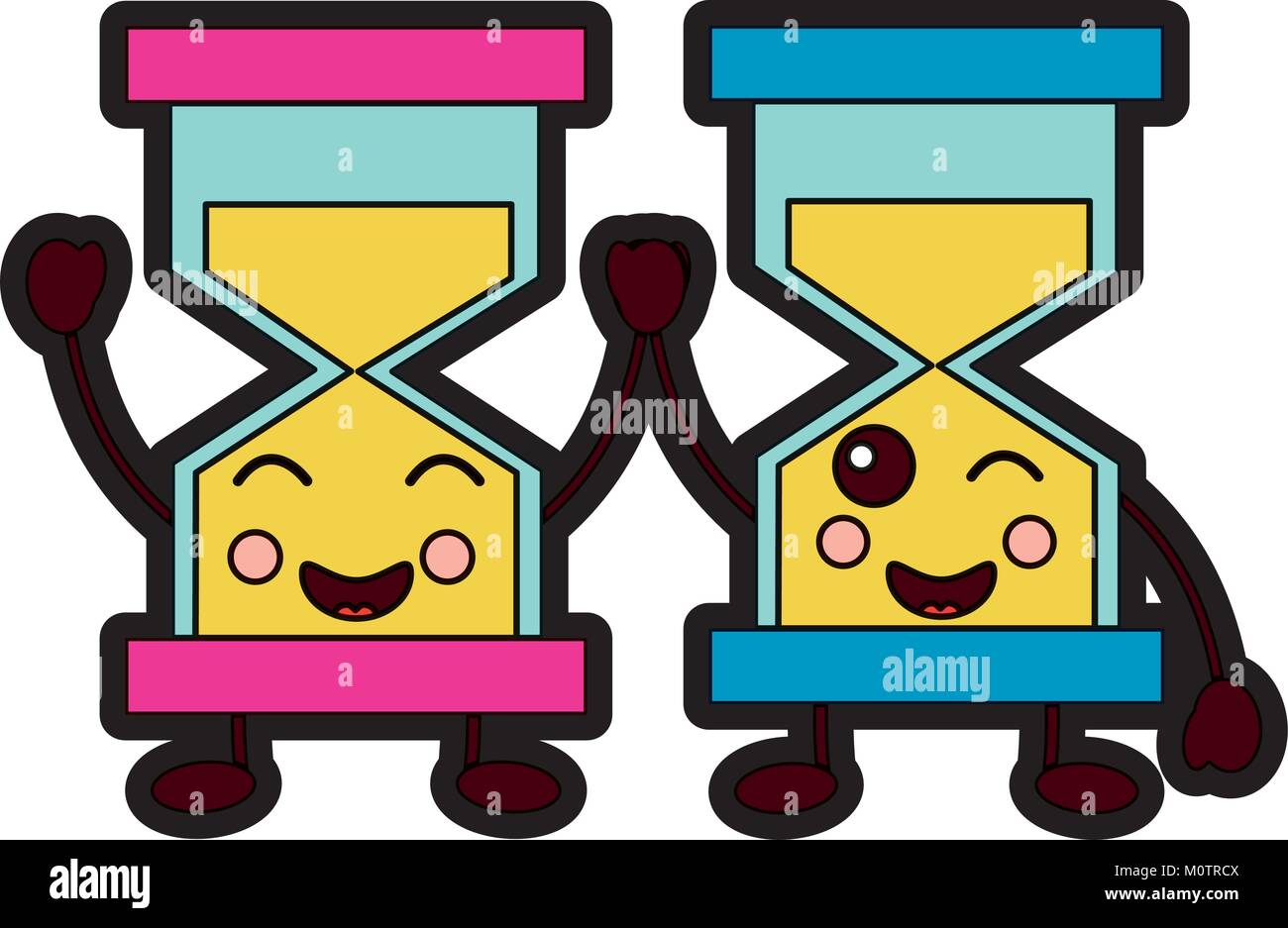 Wink character cartoon glass Stock Vector Images - Alamy