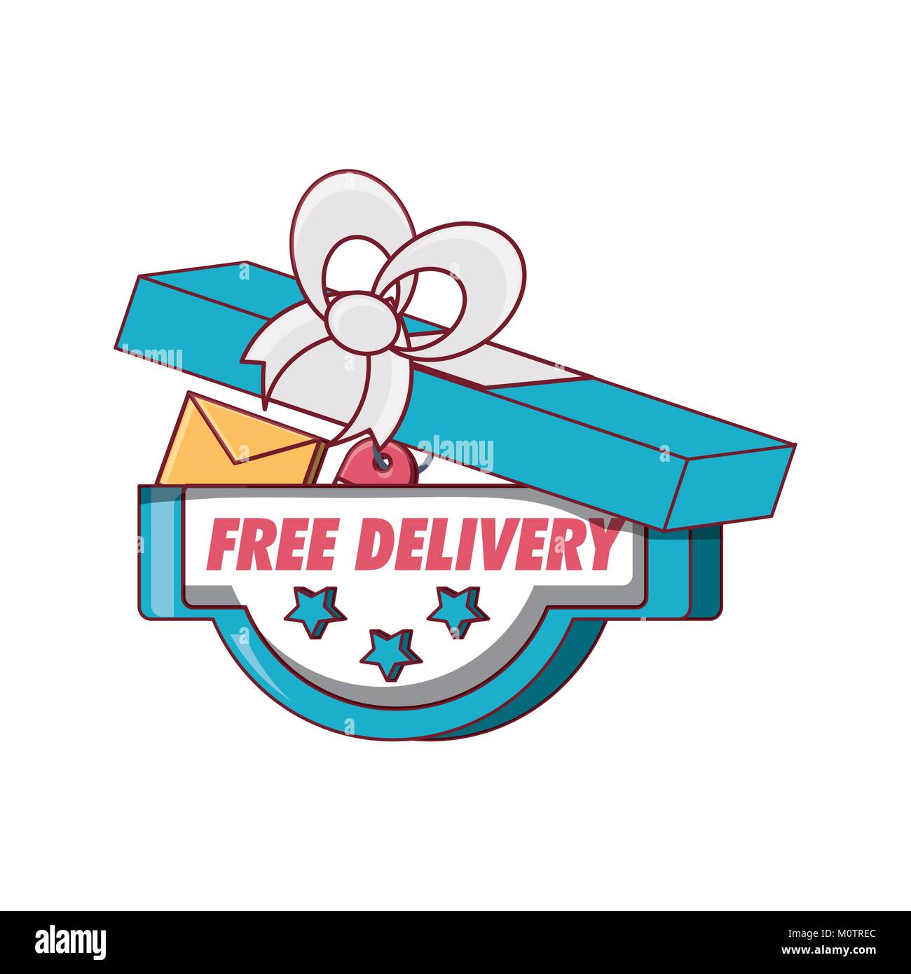 Free delivery design envelope Stock Vector Images - Alamy