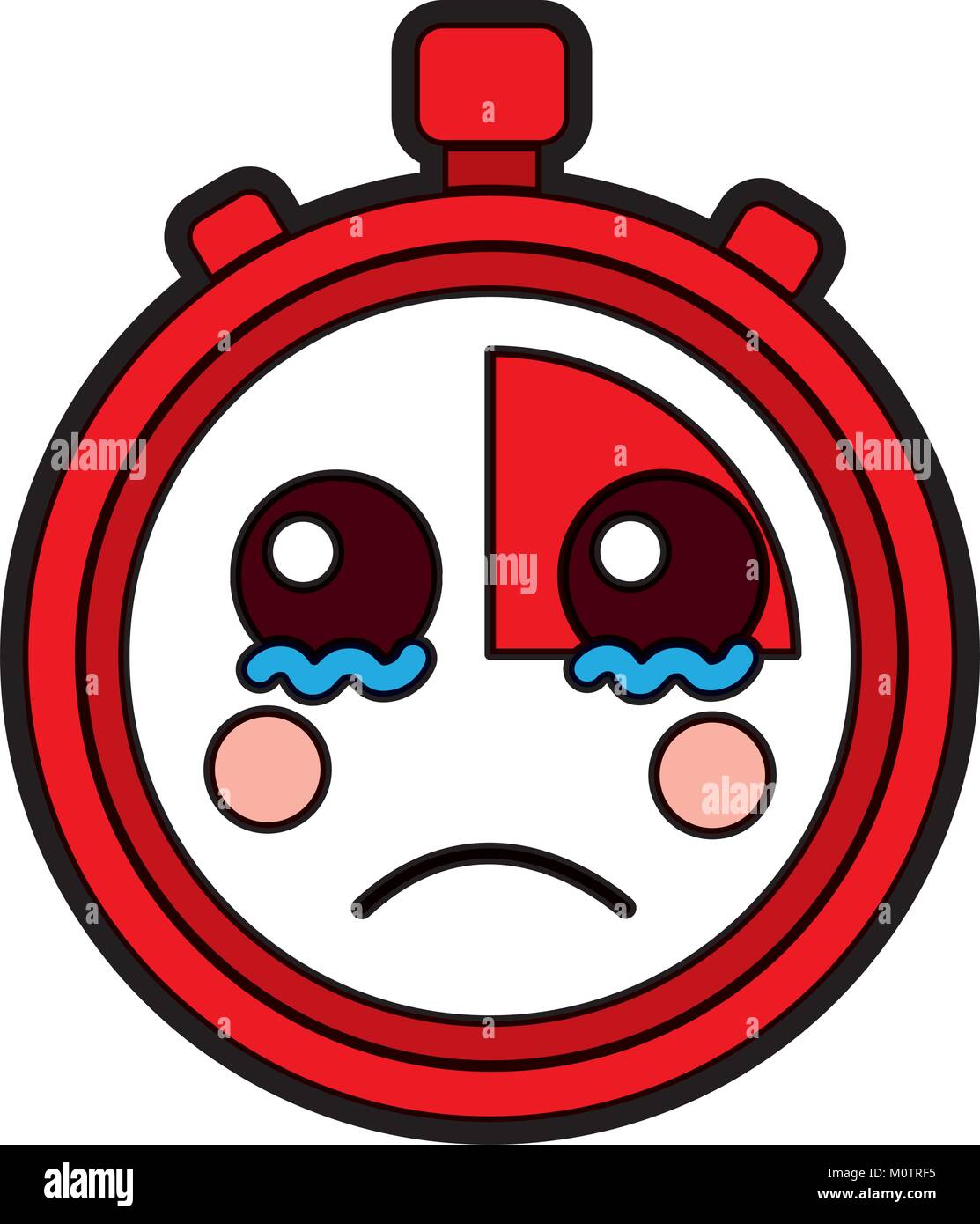 kawaii chronometer speed timer cartoon character Stock Vector Image ...