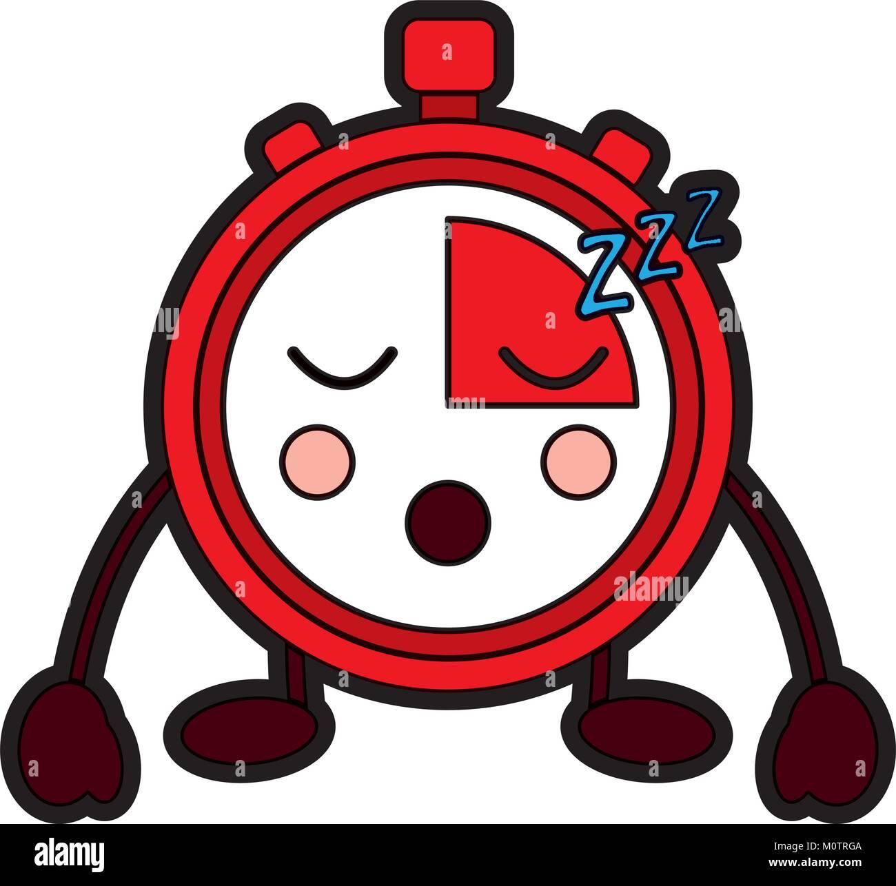kawaii chronometer speed timer cartoon character Stock Vector Image ...