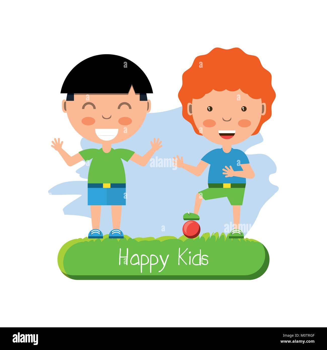 happy kids design Stock Vector Image & Art - Alamy