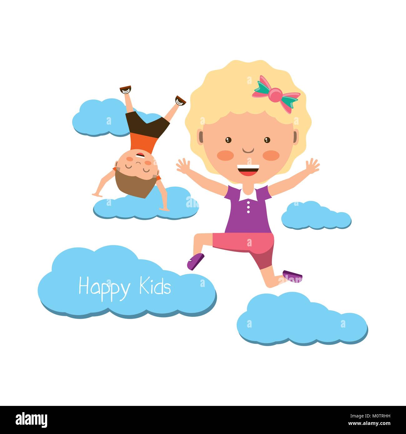 happy kids design Stock Vector Image & Art - Alamy