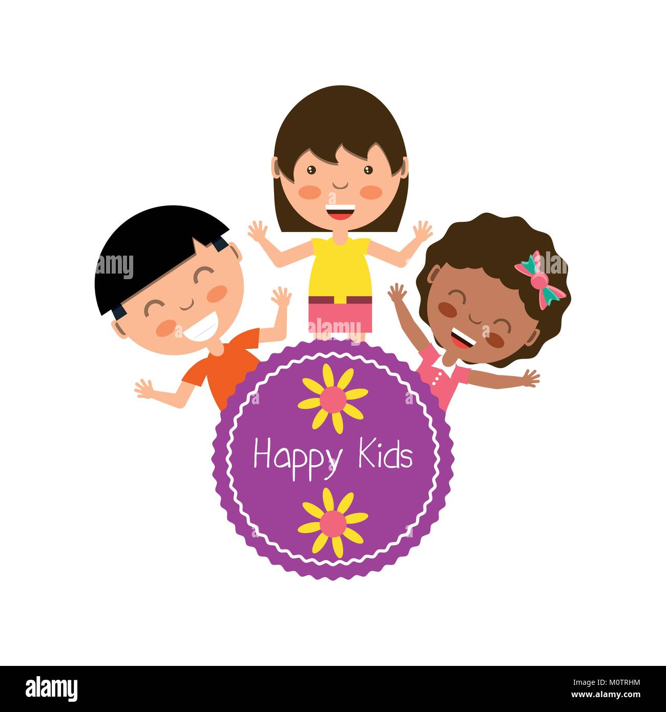happy kids design Stock Vector Image & Art - Alamy