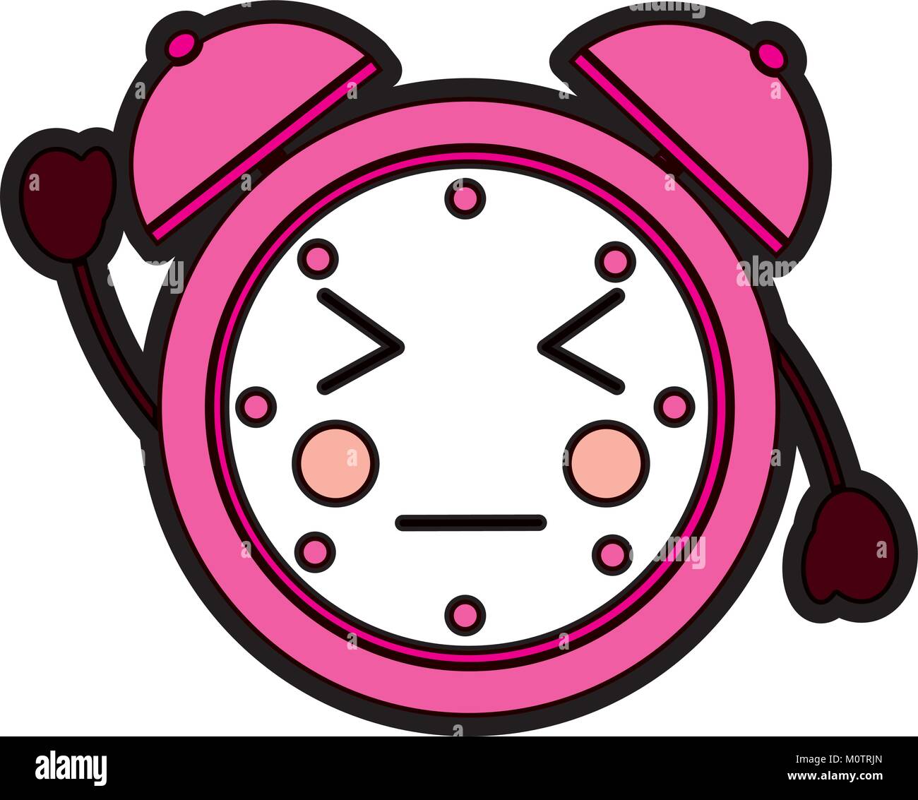 angry clock kawaii icon image Stock Vector Image & Art - Alamy