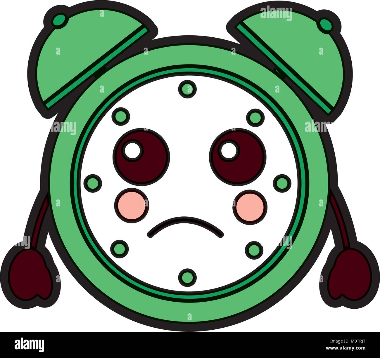 sad clock kawaii icon image Stock Vector Image & Art - Alamy