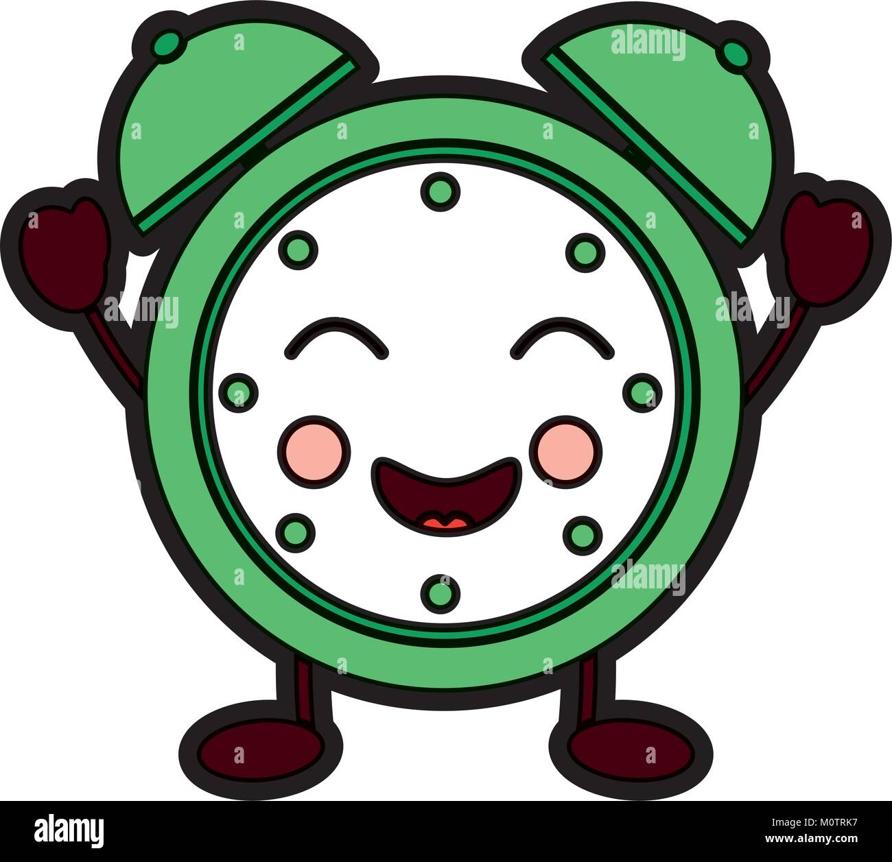 happy clock kawaii icon image Stock Vector Image & Art - Alamy