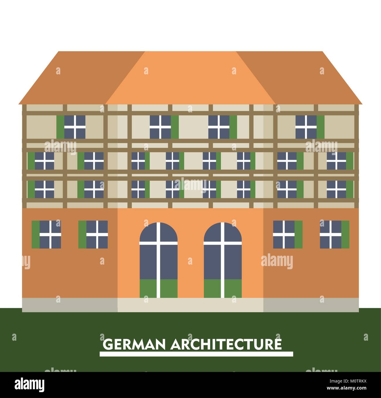 Old town, bavaria, germany Stock Vector Images - Alamy