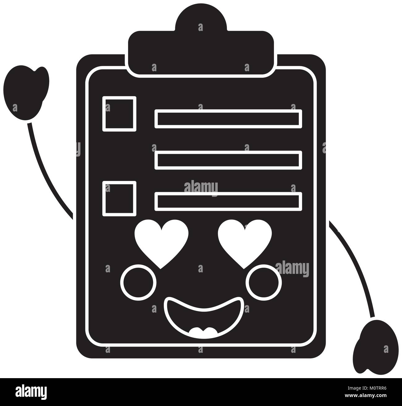 clipboard kawaii icon image Stock Vector Image & Art - Alamy