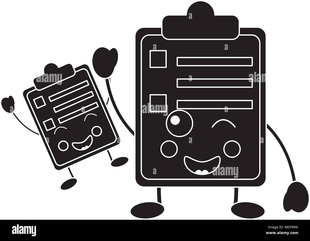 clipboard kawaii icon image Stock Vector Image & Art - Alamy