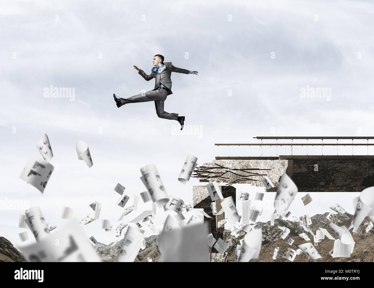Problems and difficulties overcoming concept Stock Photo - Alamy