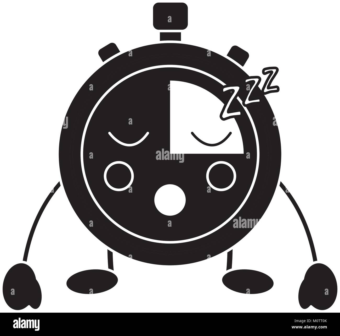 kawaii chronometer speed timer cartoon character Stock Vector Image ...
