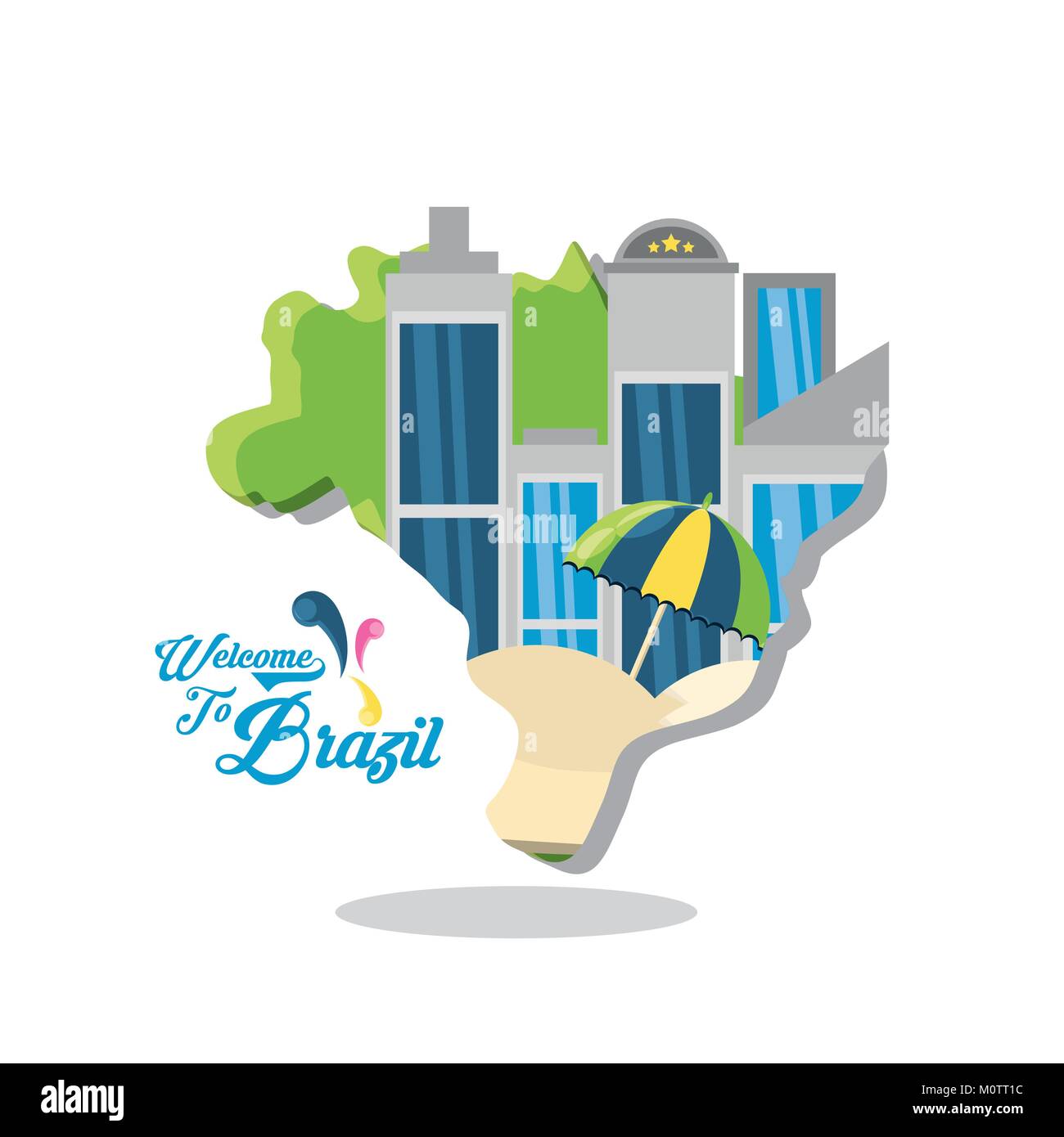 Welcome to the brazil design Stock Vector Image & Art - Alamy