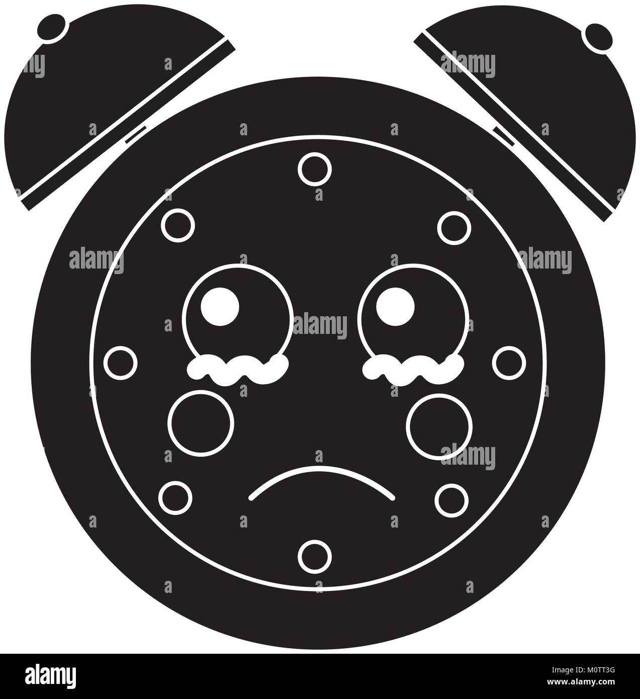 kawaii cartoon clock alarm character Stock Vector Image & Art - Alamy