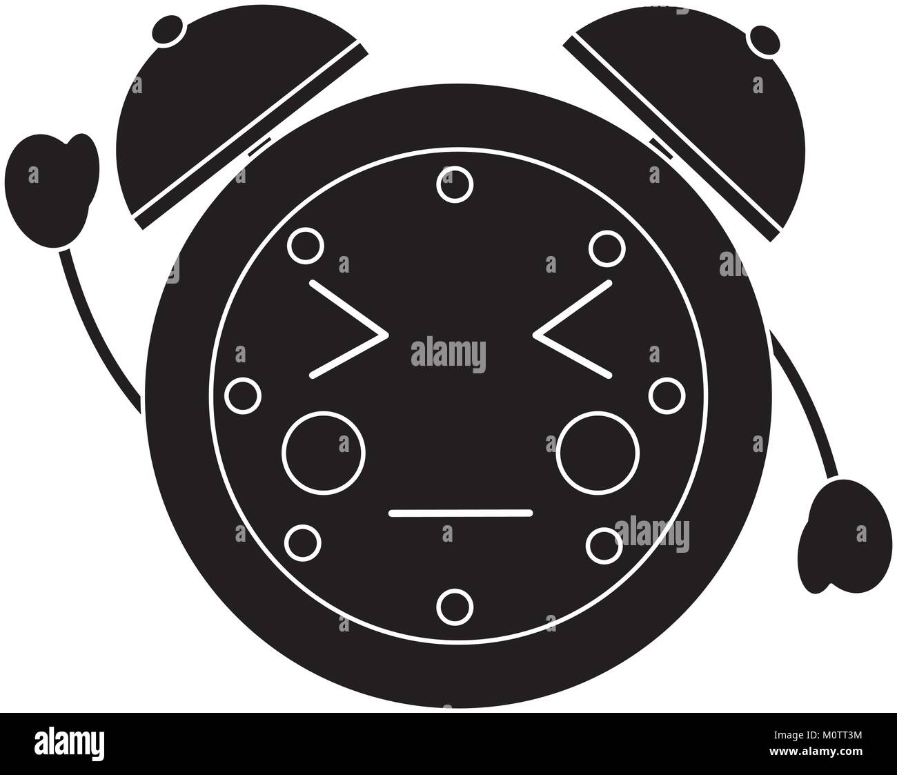 kawaii cartoon clock alarm character Stock Vector Image & Art - Alamy