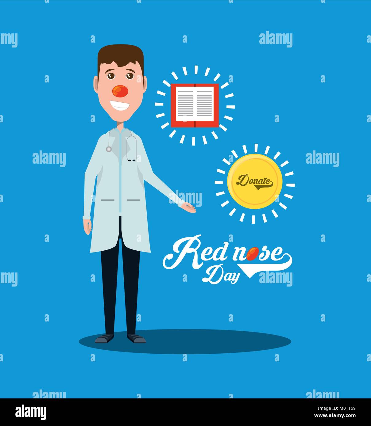 Red nose day design Stock Vector Image & Art - Alamy