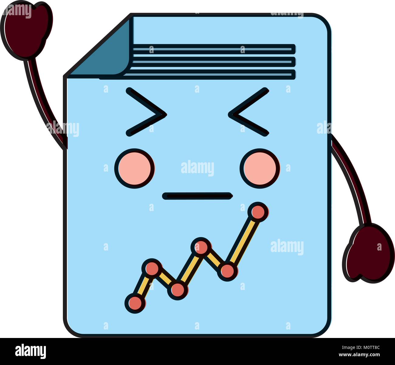 Kawaii document cartoon hi-res stock photography and images - Alamy