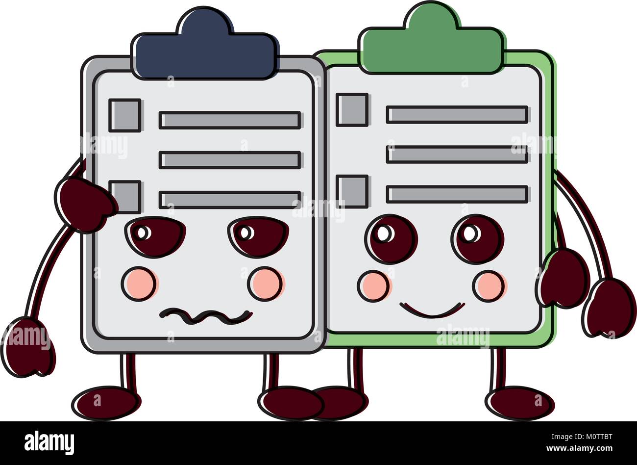 clipboards kawaii icon image Stock Vector Image & Art - Alamy
