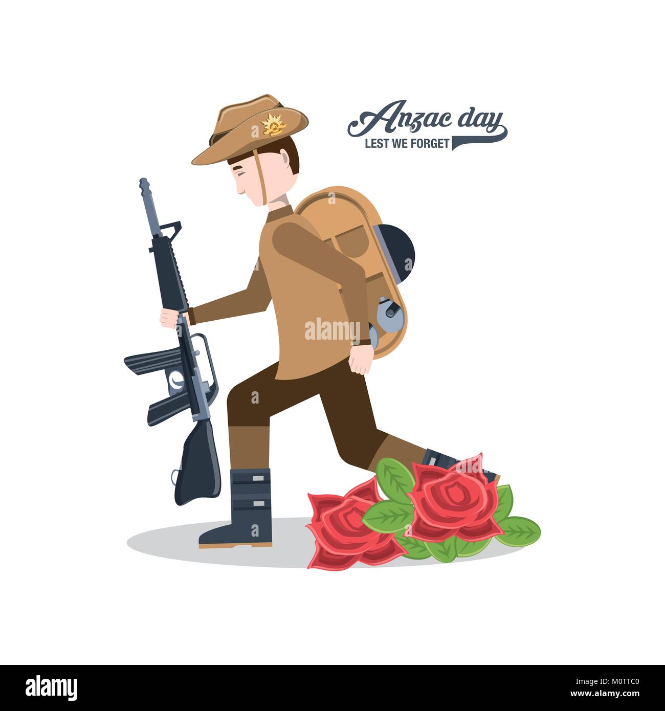 Anzac poppies Stock Vector Images - Alamy