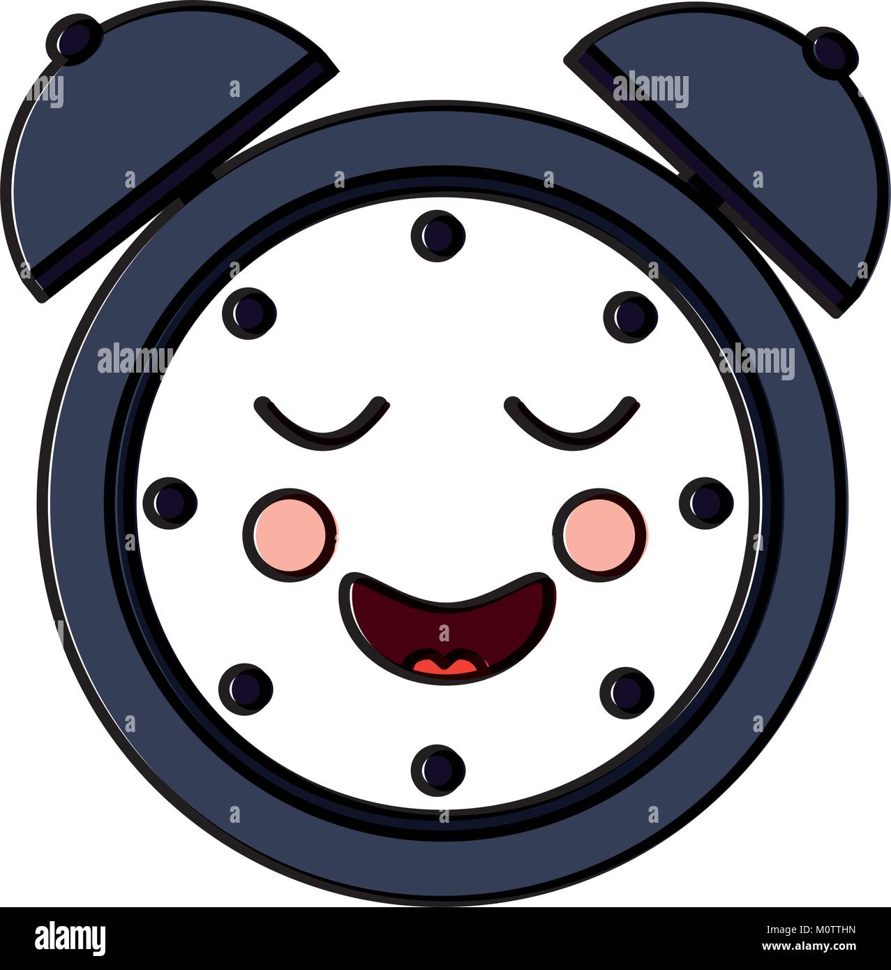 happy clock kawaii icon image Stock Vector Image & Art - Alamy